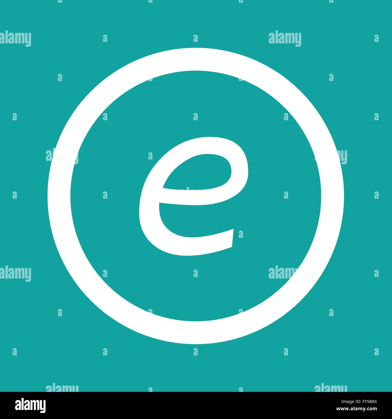 Basic font letter e icon Illustration design Stock Vector Image & Art ...