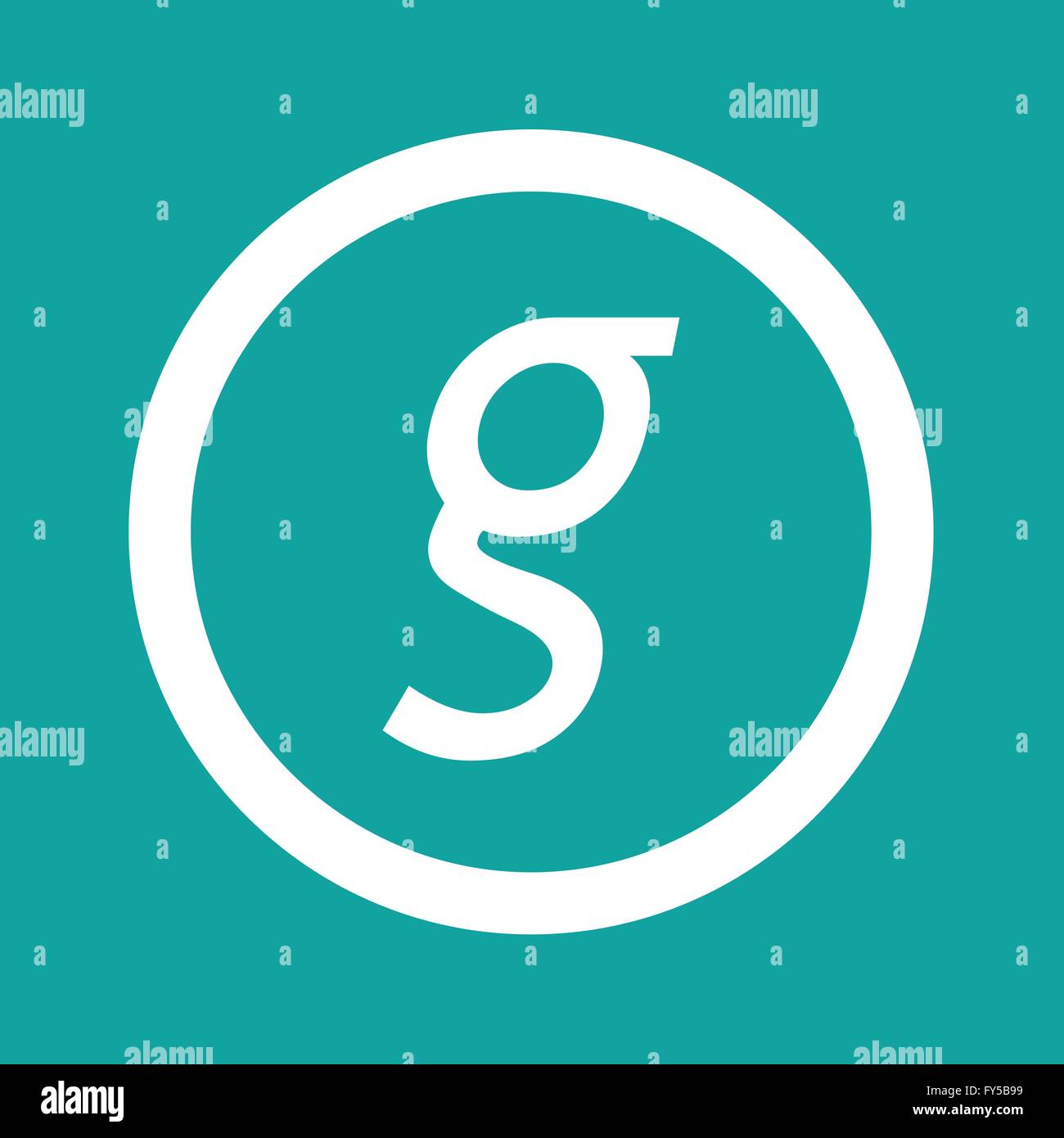 Basic font letter g icon Illustration design Stock Vector Image & Art ...