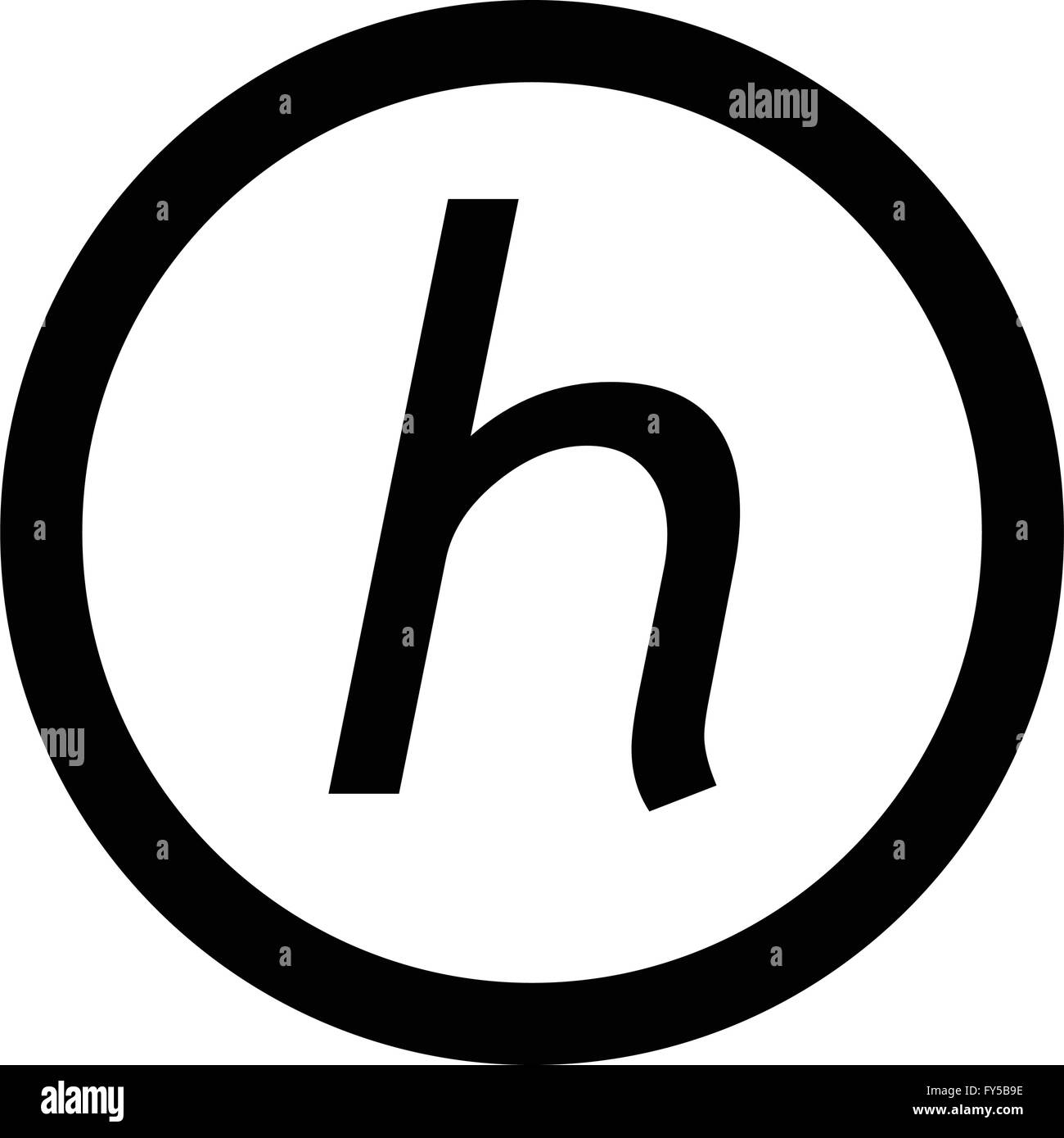 Basic font letter h icon Illustration design Stock Vector Image & Art ...