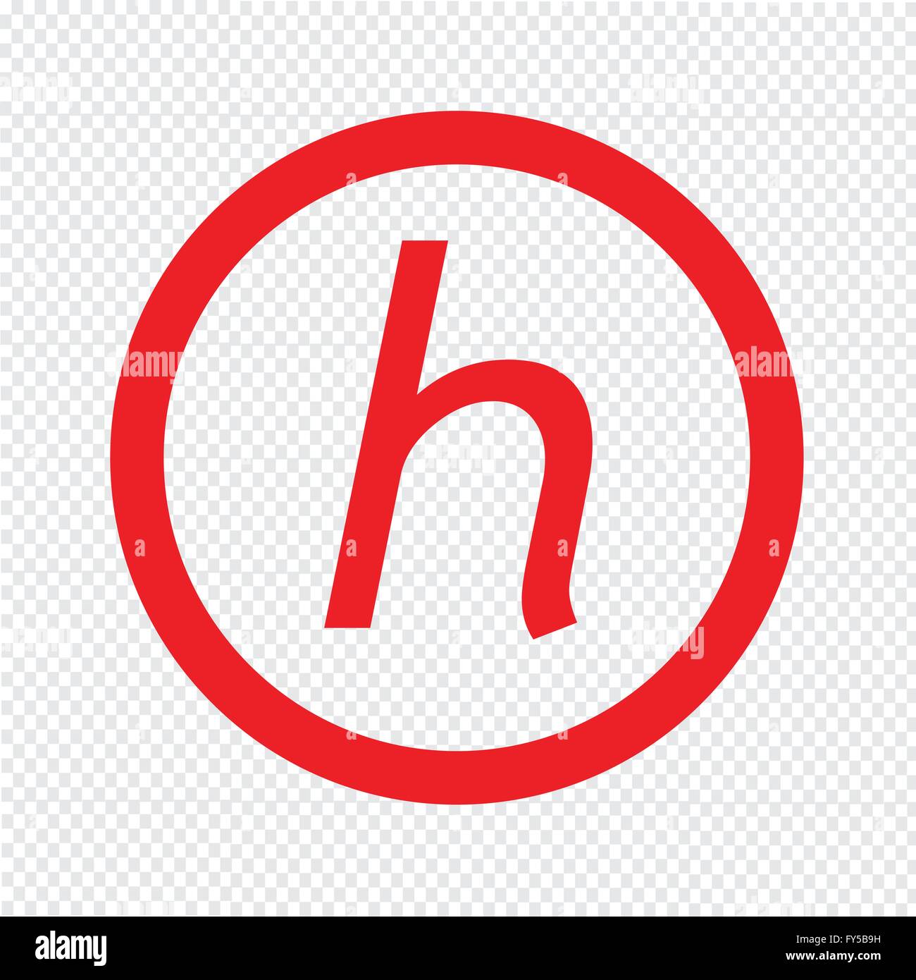 Basic font letter h icon Illustration design Stock Vector Image & Art ...