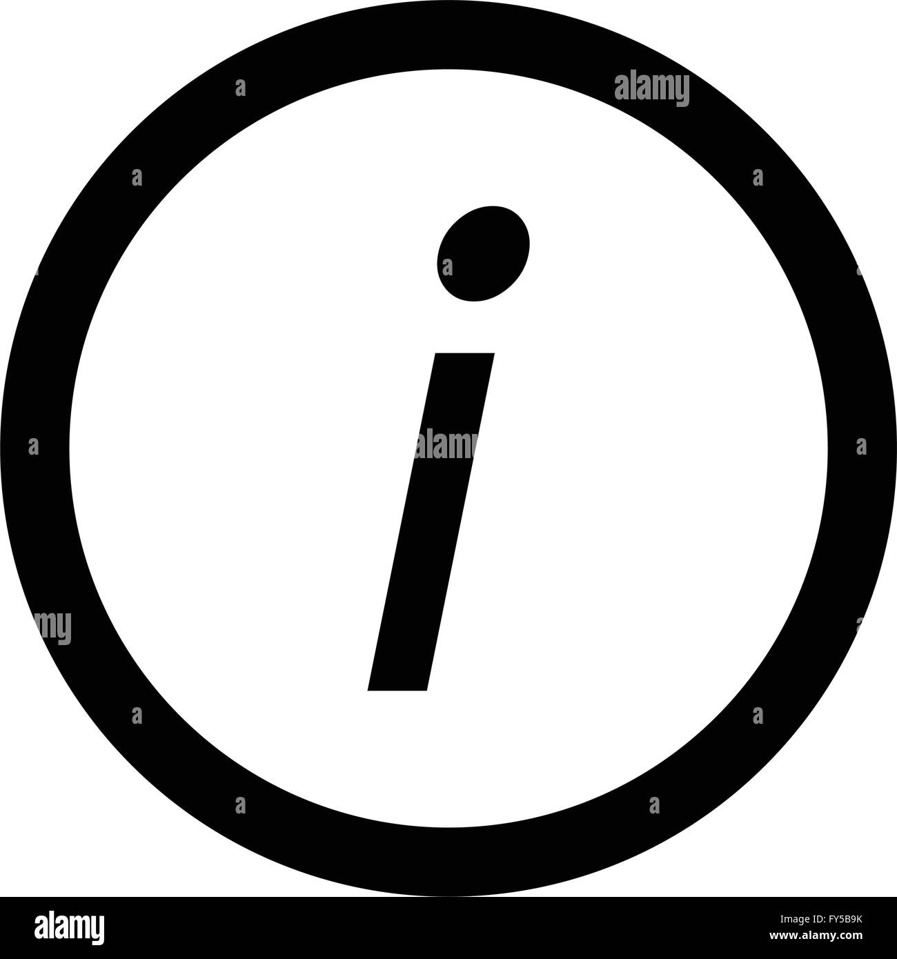 Basic font letter i icon Illustration design Stock Vector Image & Art ...