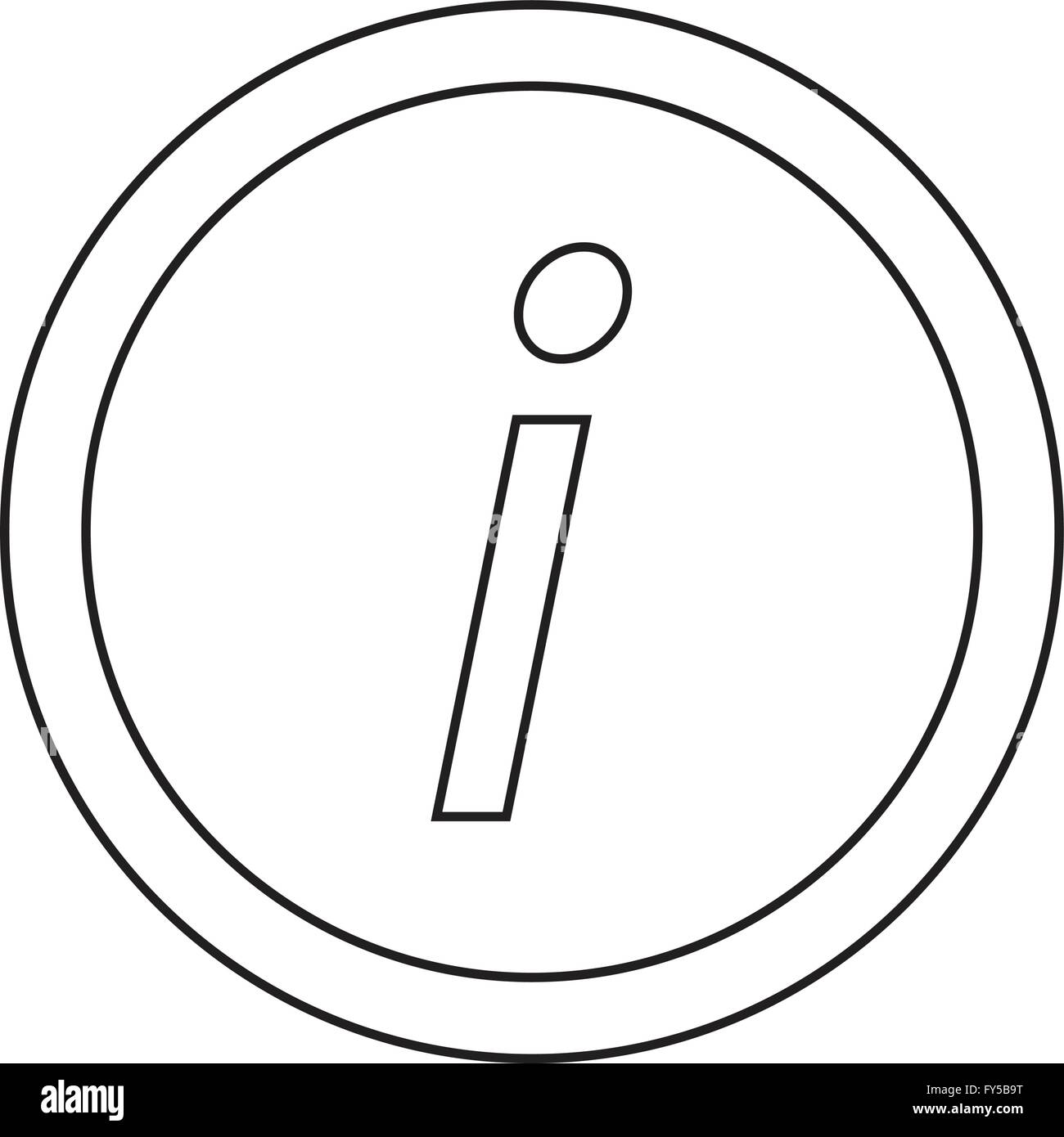 Basic font letter i icon Illustration design Stock Vector Image & Art ...