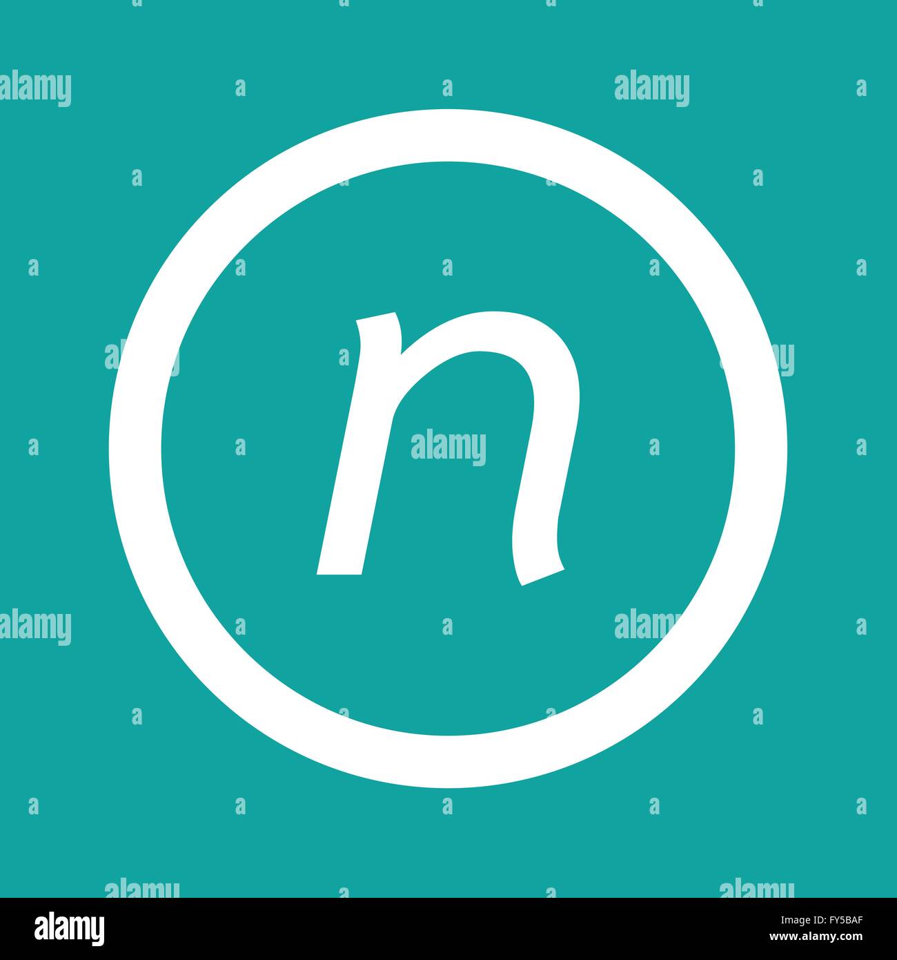 Basic font letter n icon Illustration design Stock Vector Image & Art ...
