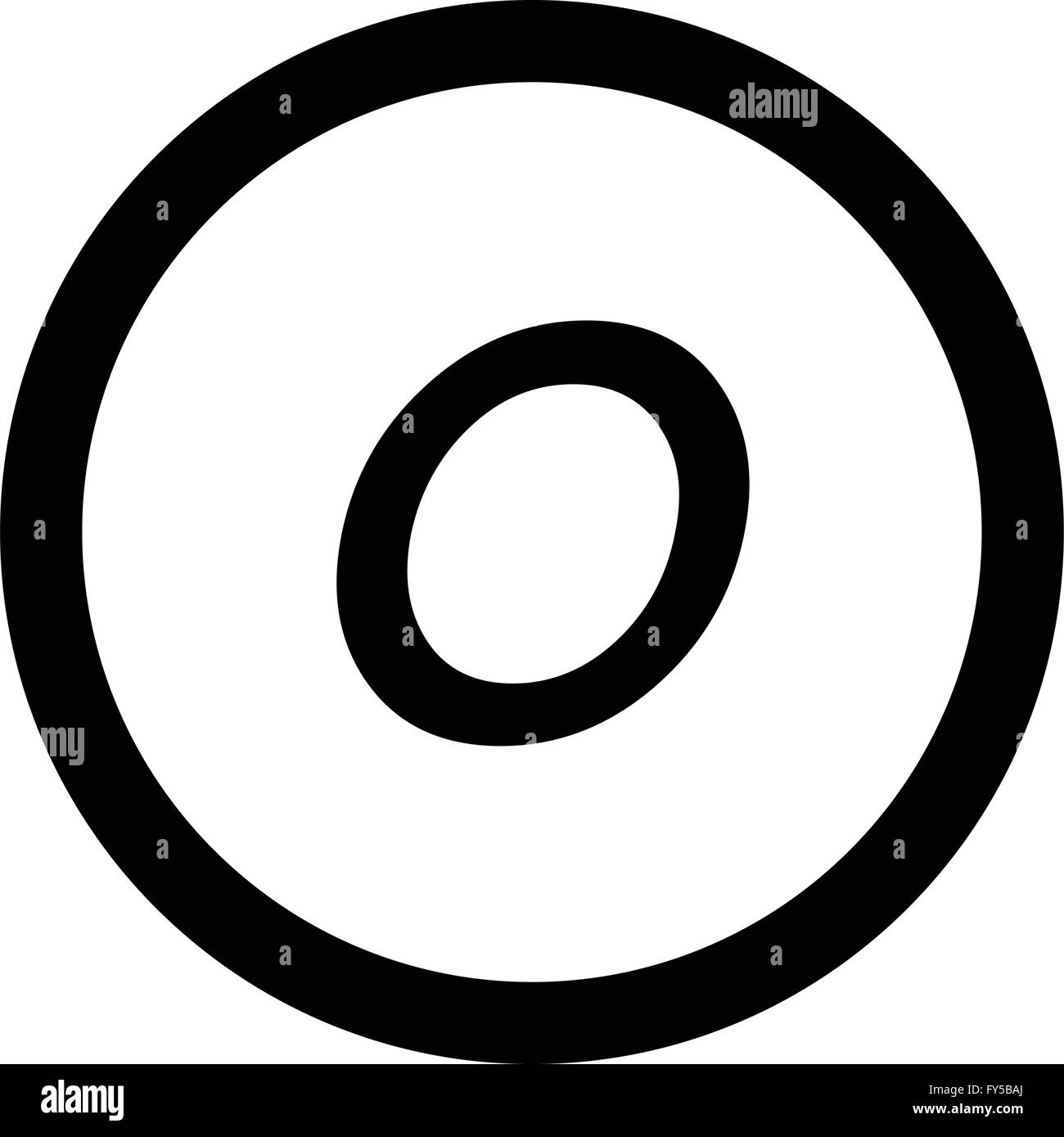 Basic font letter o icon Illustration design Stock Vector Image & Art ...