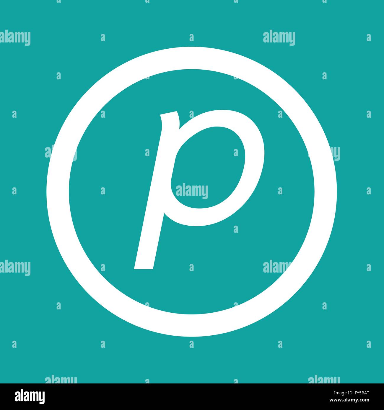 Basic font letter p icon Illustration design Stock Vector Image & Art ...