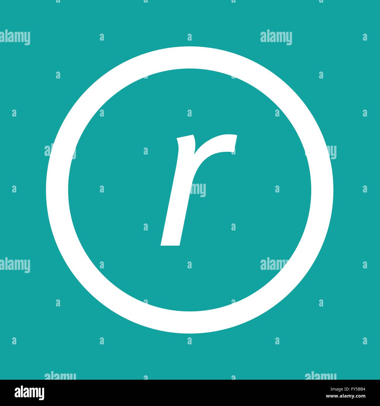 Basic font letter r icon Illustration design Stock Vector Image & Art ...