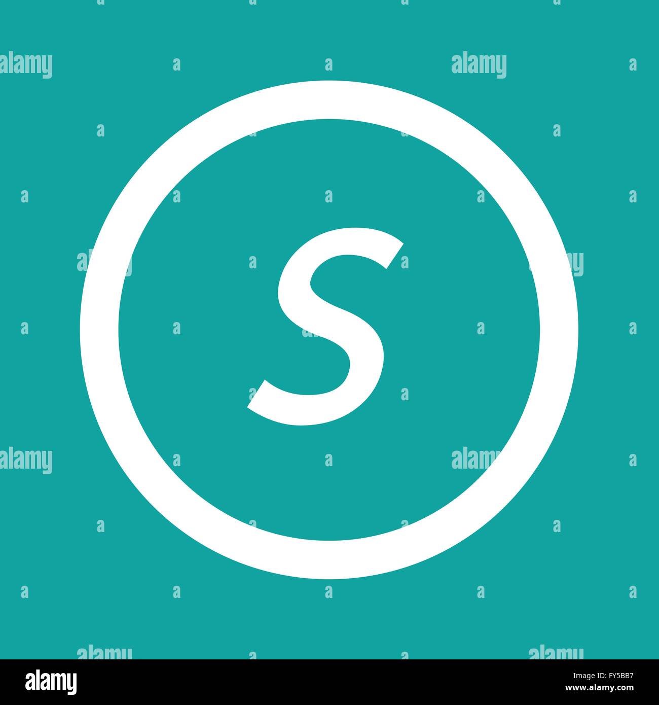 Basic font letter s icon Illustration design Stock Vector Image & Art ...