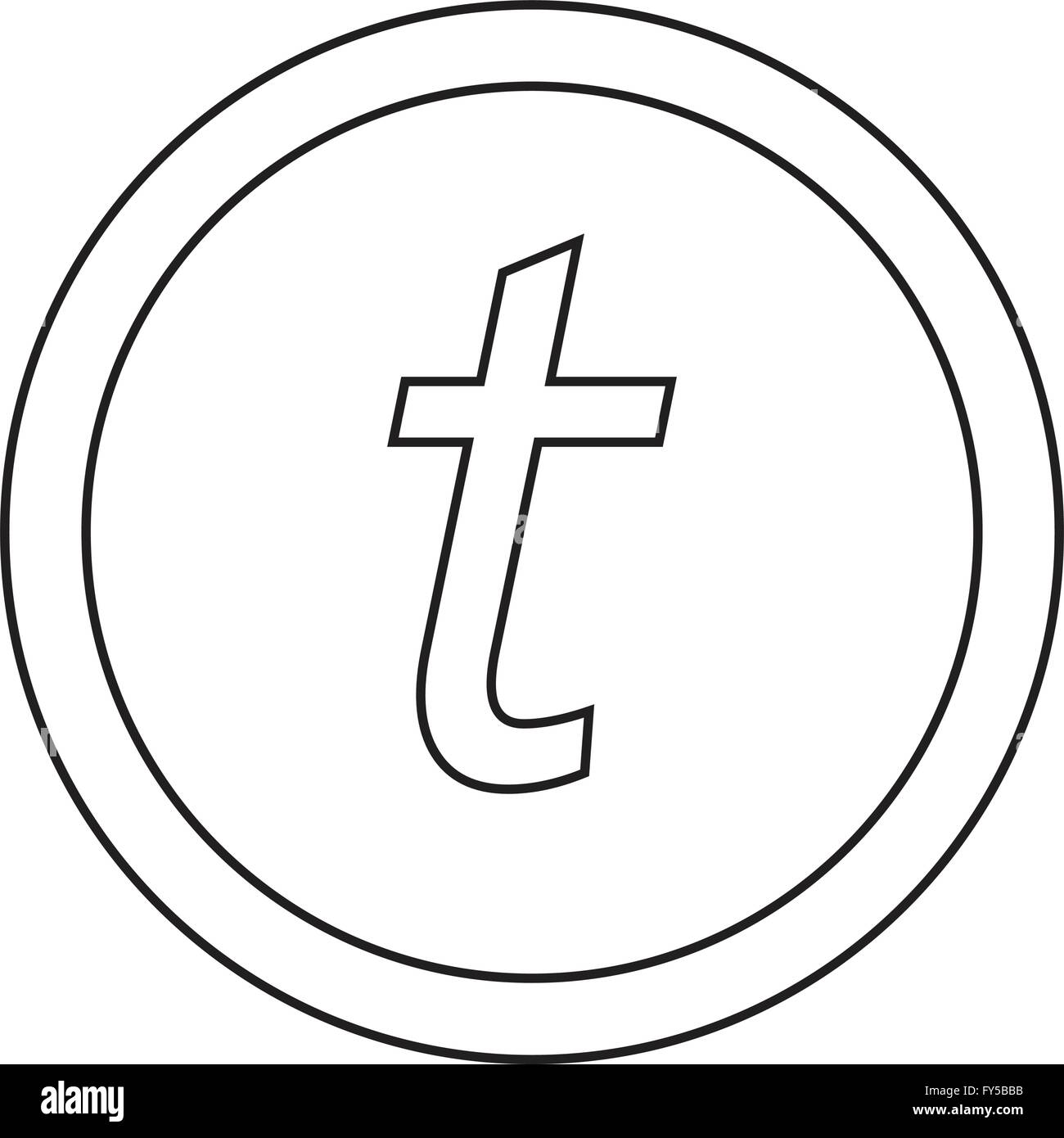 Basic font letter t icon Illustration design Stock Vector Image & Art ...
