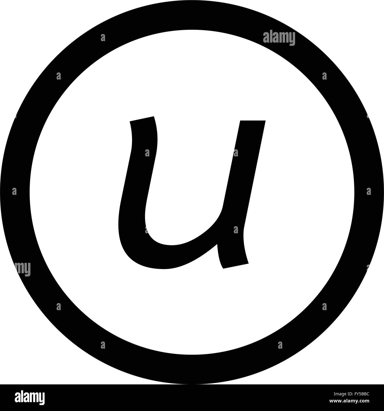 Basic font letter u icon Illustration design Stock Vector Image & Art ...