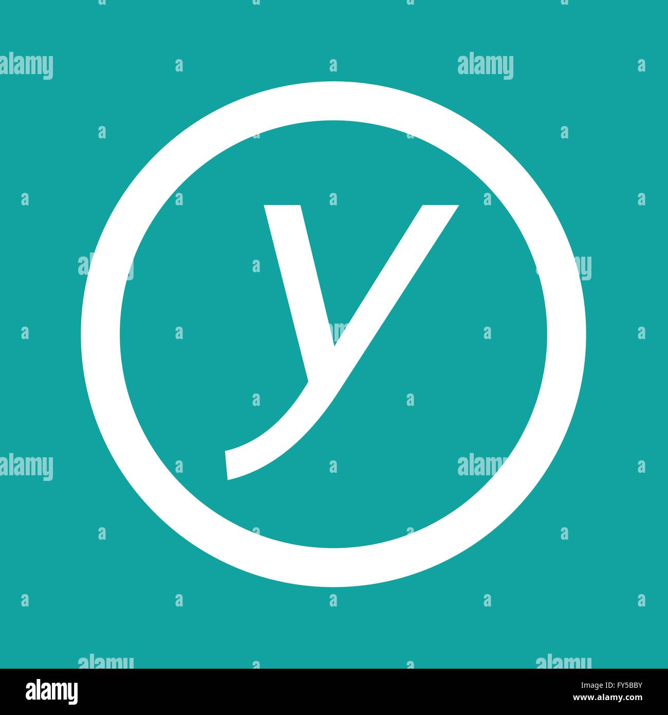 Basic font letter y icon Illustration design Stock Vector Image & Art ...
