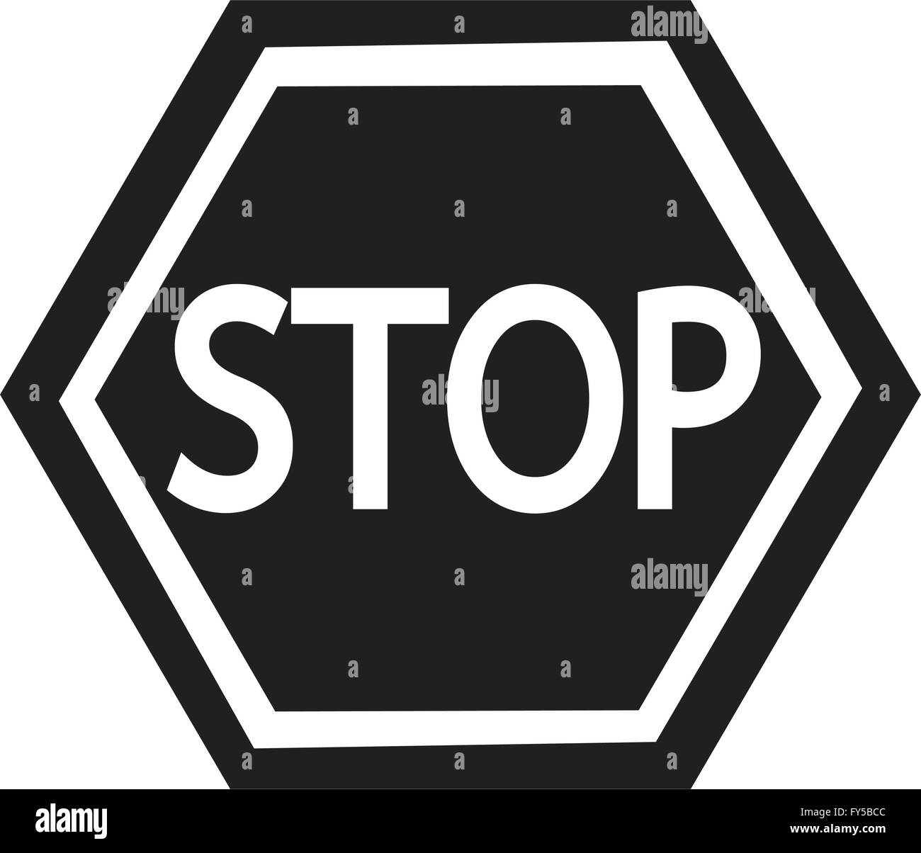 Stop Sign Icon Illustration design Stock Vector Image & Art - Alamy
