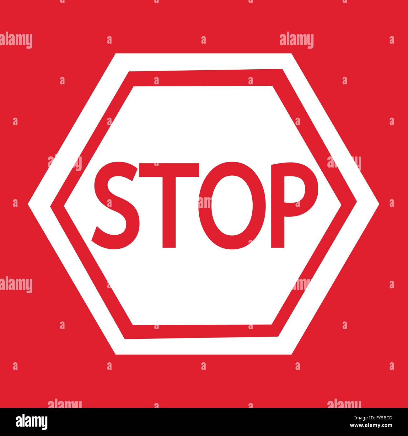Stop Sign Icon Illustration design Stock Vector Image & Art - Alamy
