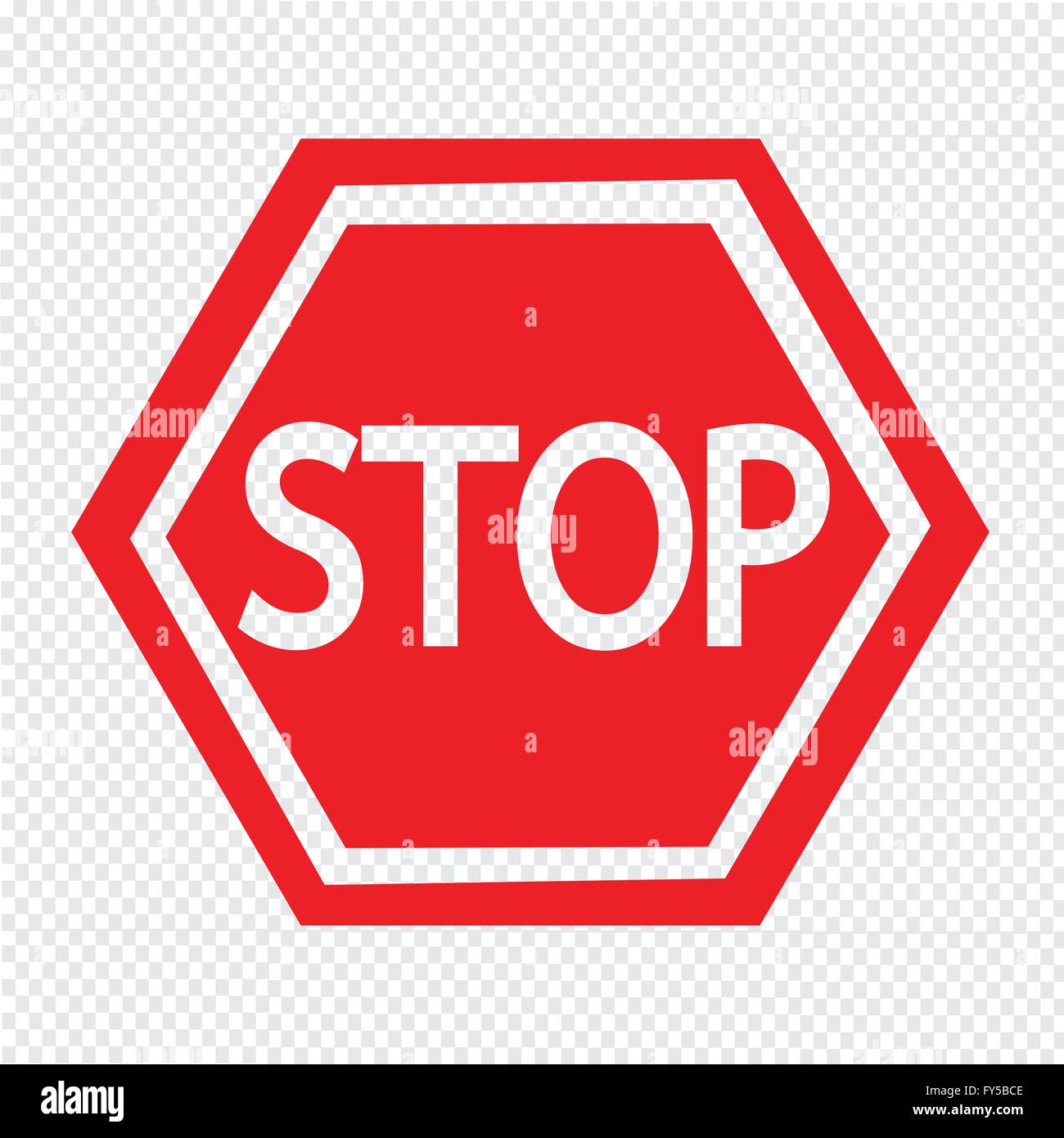 Stop Sign Icon Illustration design Stock Vector Image & Art - Alamy