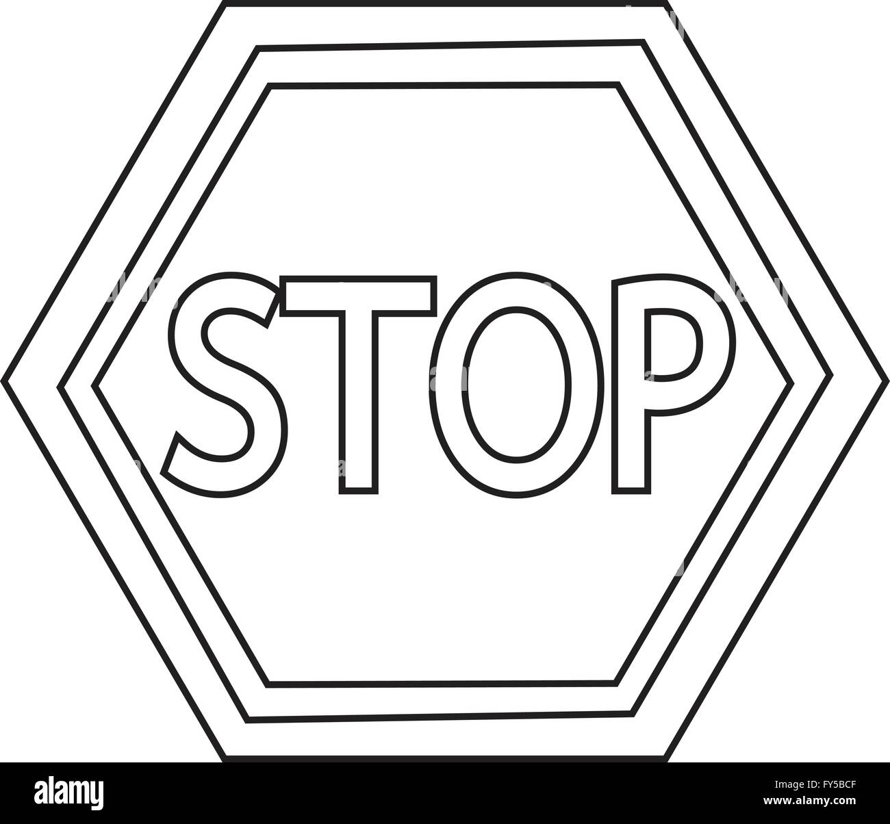 Yield Sign Coloring Page