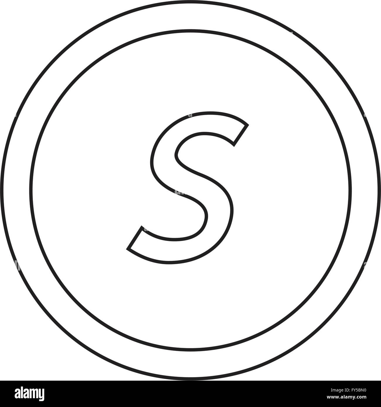 Basic font letter s icon Illustration design Stock Vector Image & Art ...