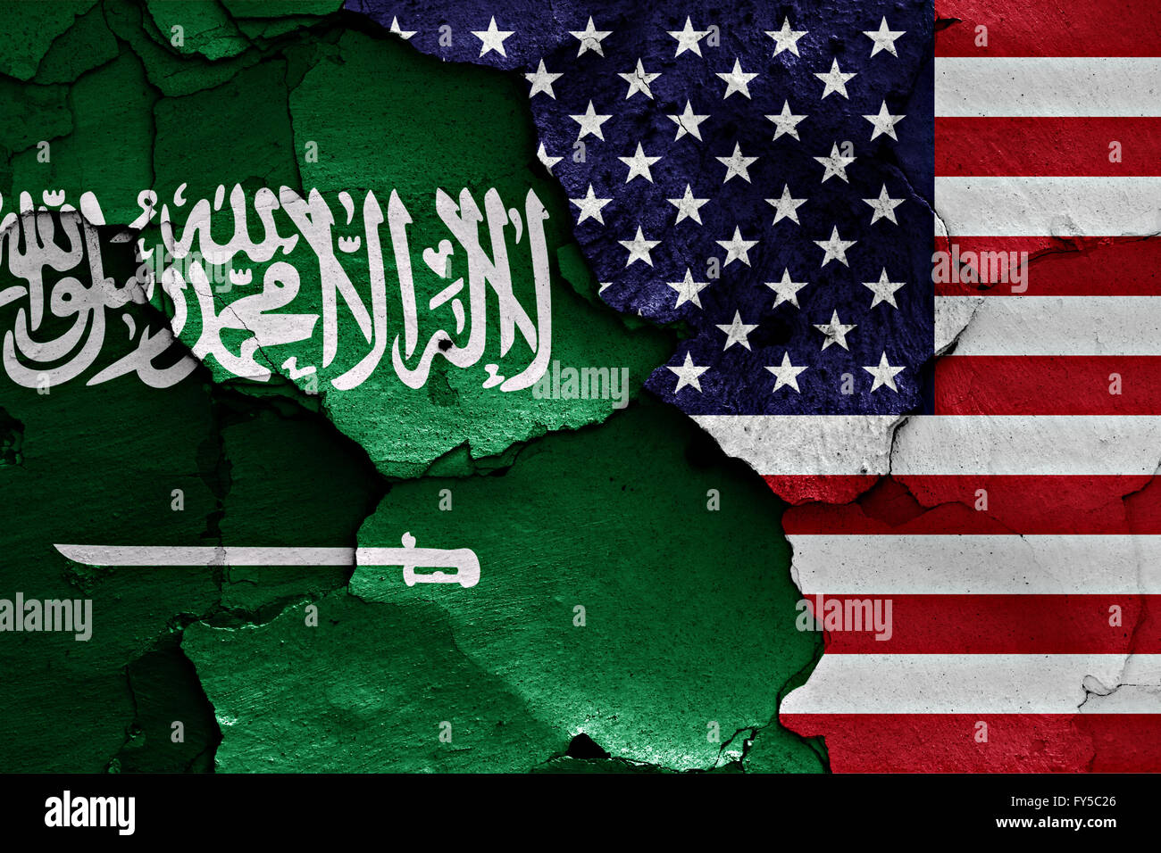 Saudi flag usa hi-res stock photography and images - Alamy