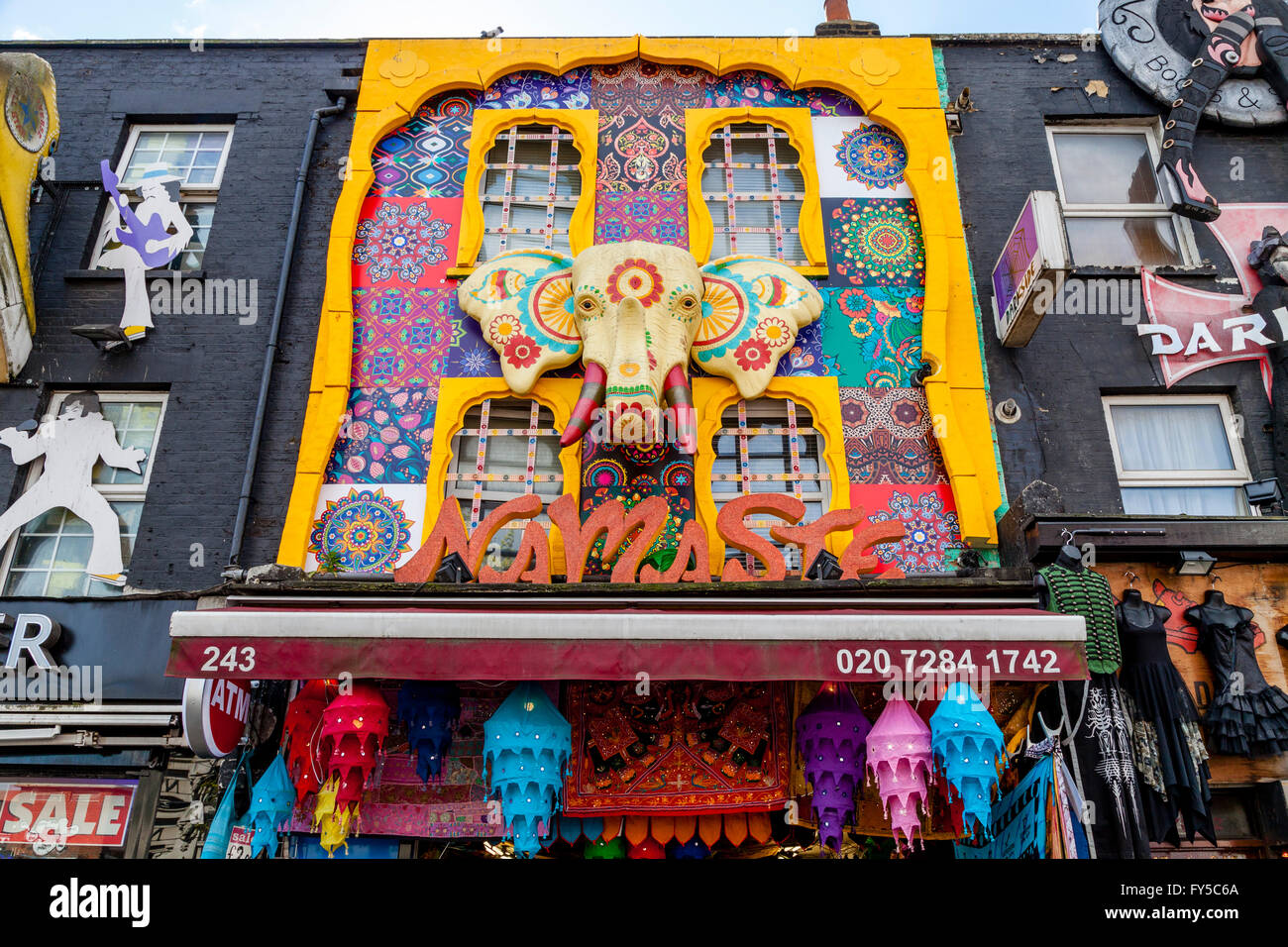 Colourful Shop Exterior, Camden Town, London, UK Stock Photo - Alamy