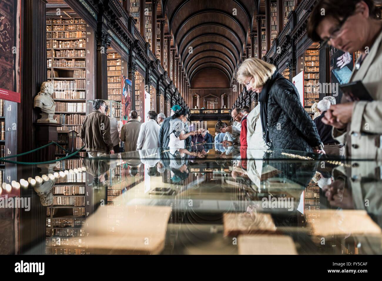 The Trinity Library of Trinity College in Dublin is one of the oldest ...