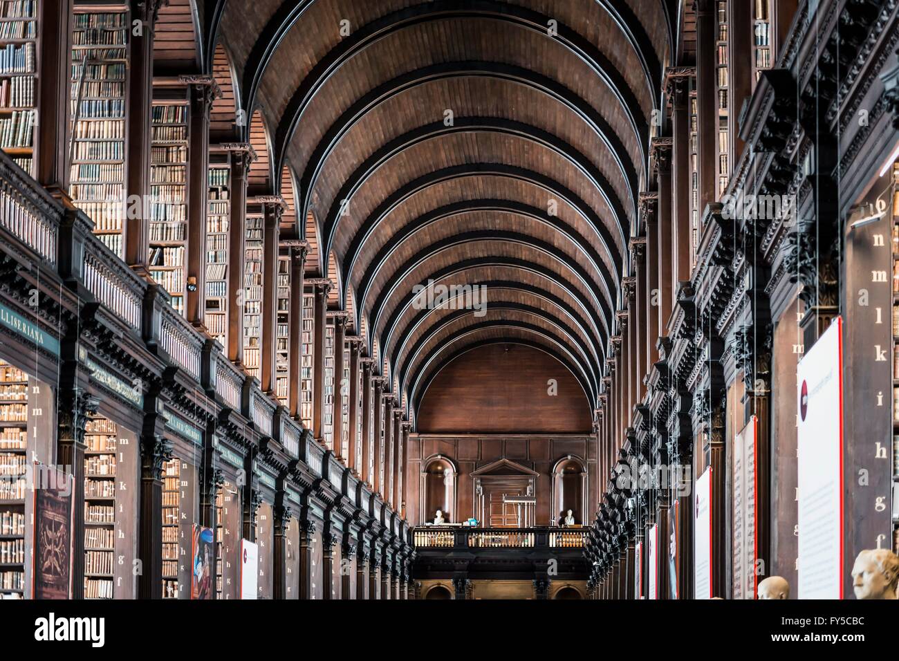 The Trinity Library of Trinity College in Dublin is one of the oldest ...