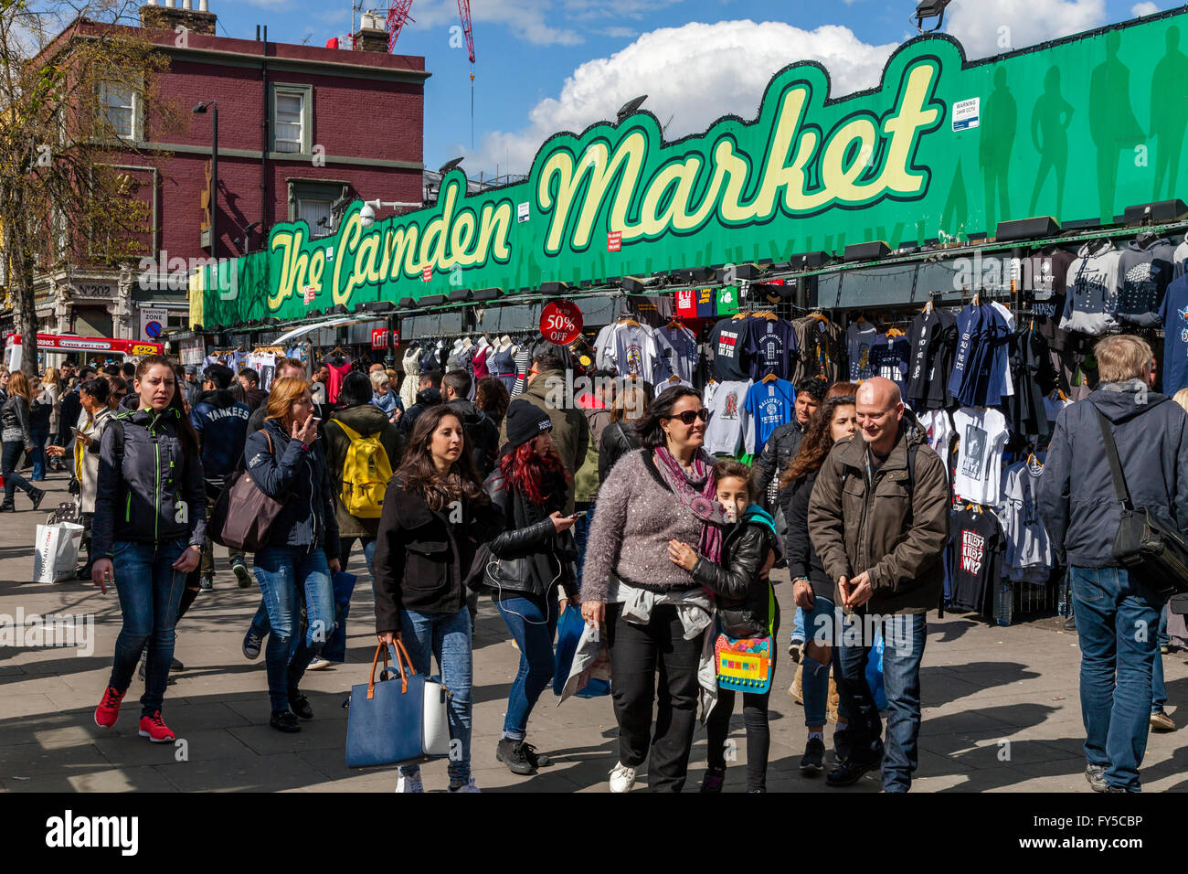 Camden Sunday Market, Camden Town, London, UK Stock Photo - Alamy