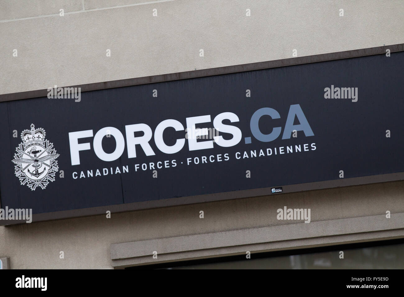 Canadian Forces recruiting centre in downtown Kingston, Ont., on ...