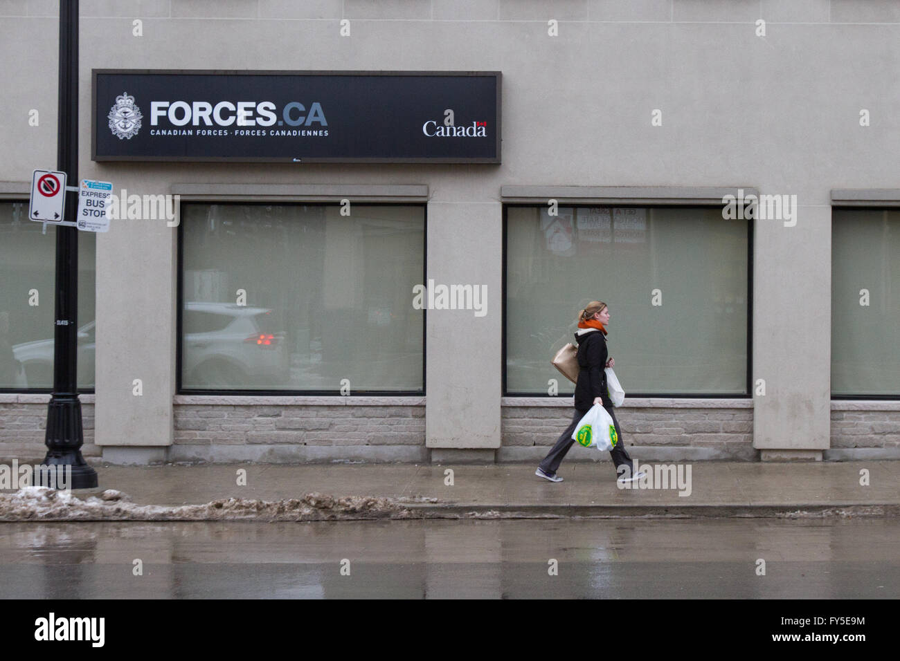 Canadian Forces recruiting centre in downtown Kingston, Ont., on ...