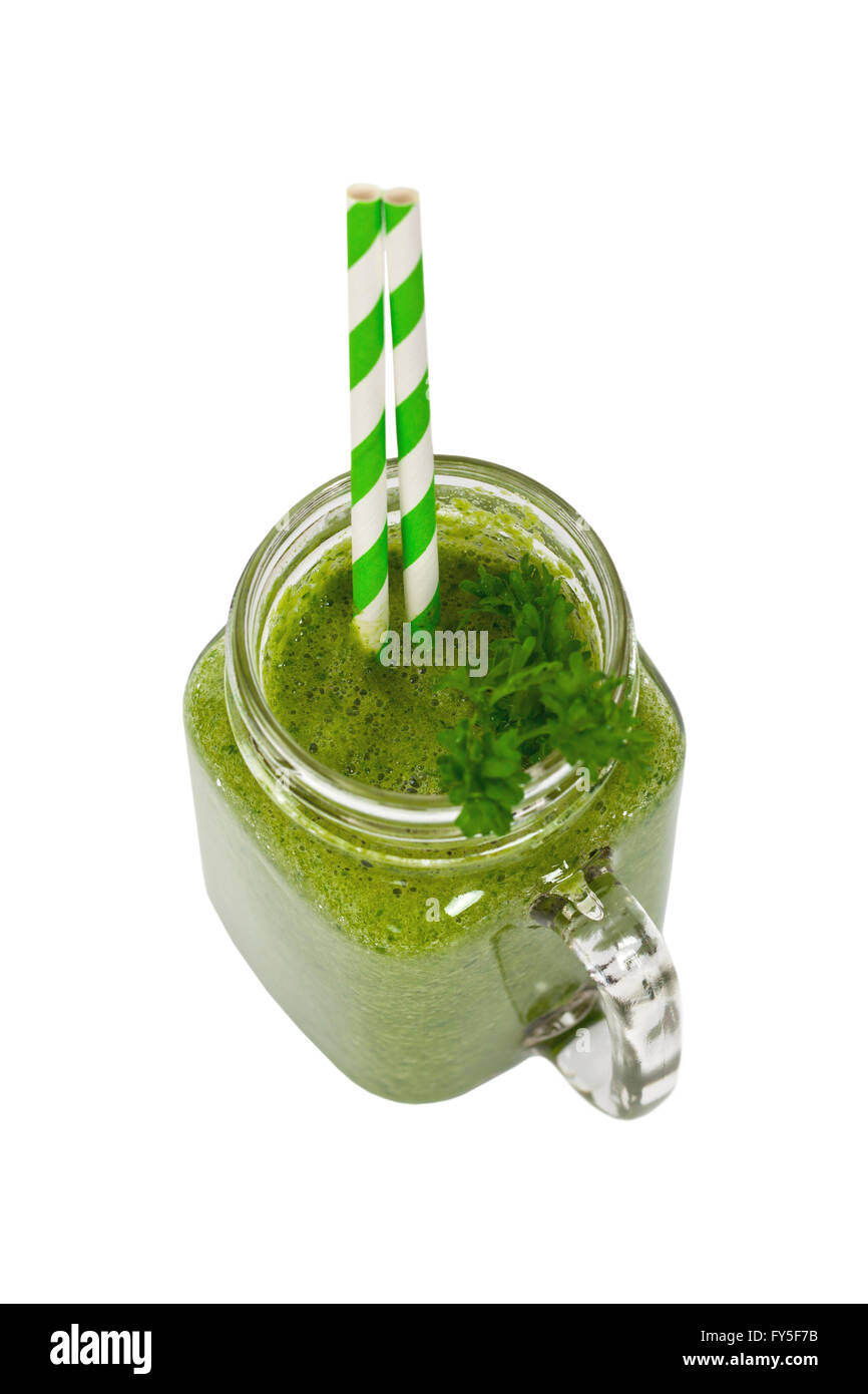 Green smoothie celery parsley Cut Out Stock Images & Pictures - Alamy