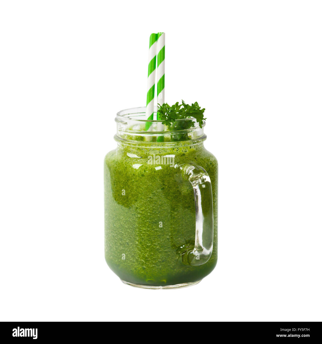 Green smoothie celery parsley Cut Out Stock Images & Pictures - Alamy