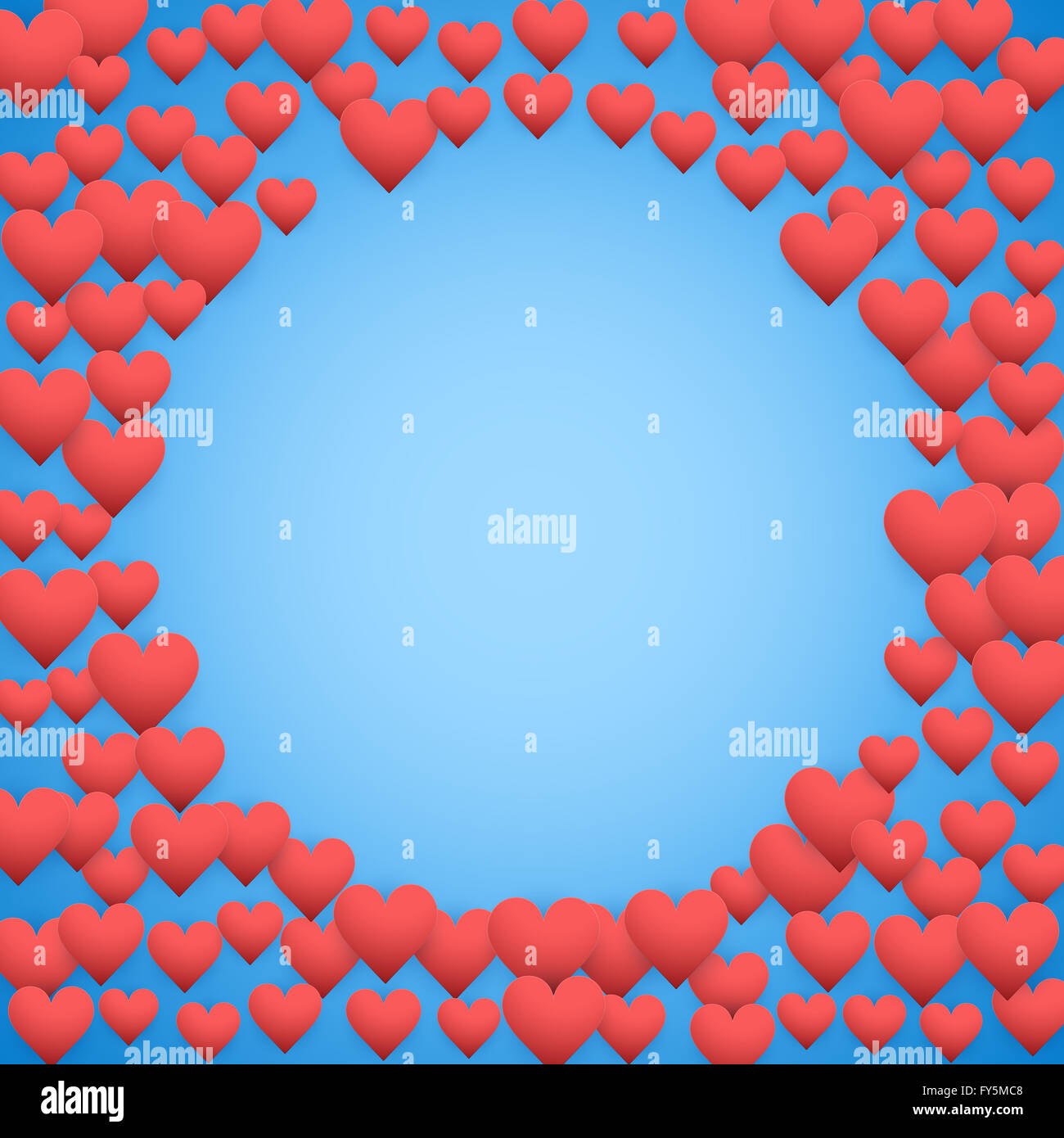 Blue Valentines day background Stock Photo - Alamy