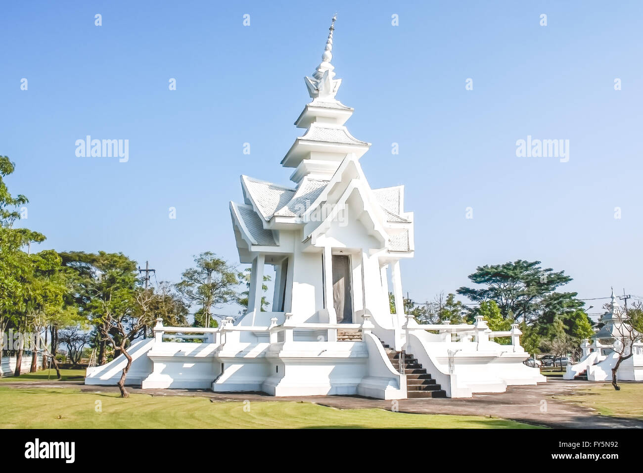 White Building Architecture Stock Photo - Alamy