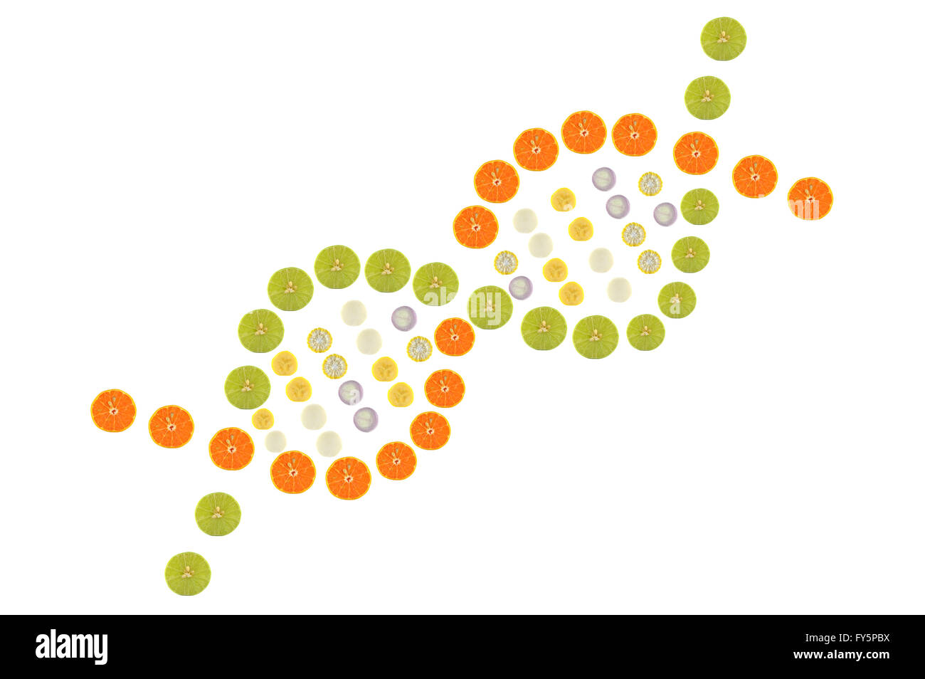 DNA structure from fruit and vegetable Stock Photo - Alamy