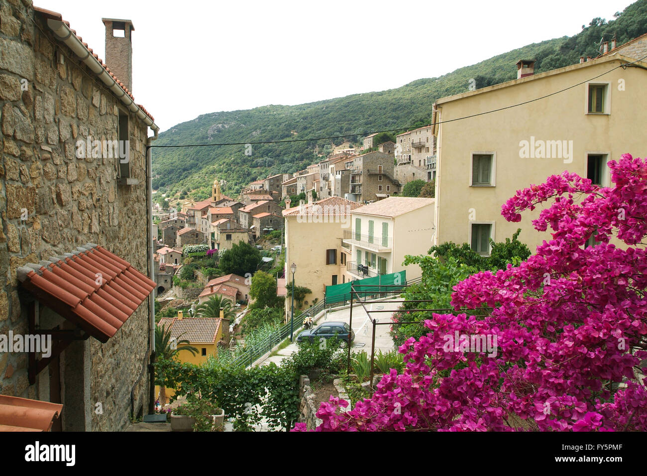 The village of Olmeto on the island of Corsica, France Stock Photo - Alamy