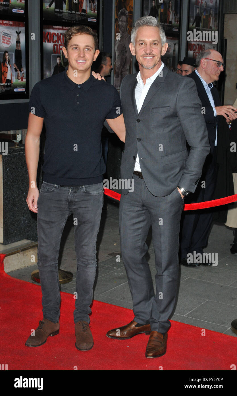 London, UK. George Lineker & Gary Lineker at the Kicking Off UK ...