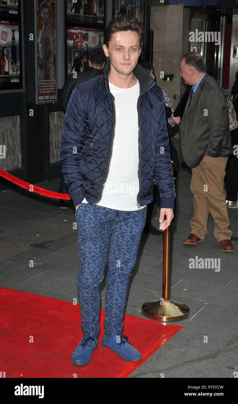 London, UK. Tyger Drew-Honey attends the Kicking Off UK premiere, BFI ...