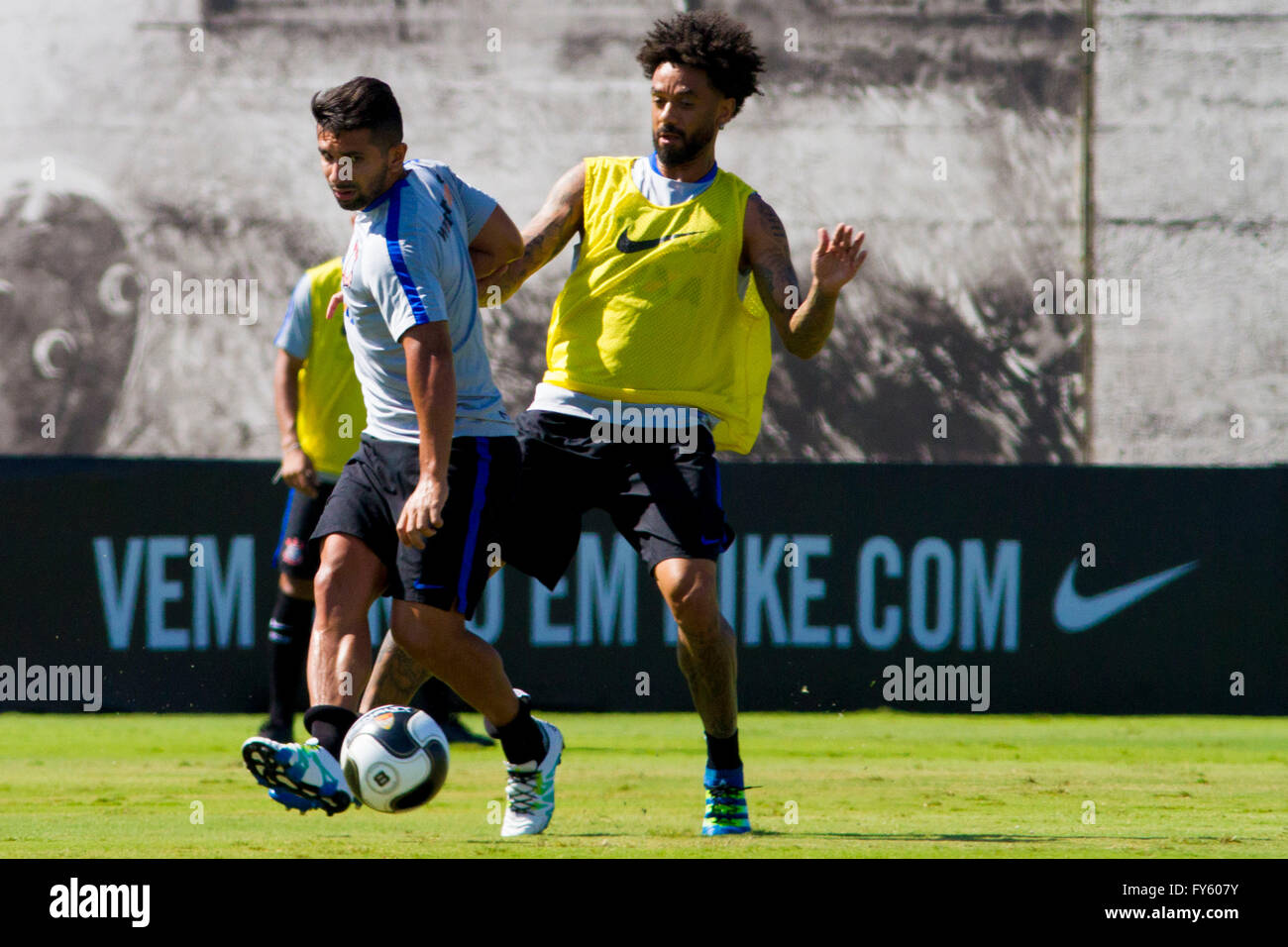 SAO PAULO, Brazil - 22/04/2016: TRAINING CORINTHIANS - William and ...