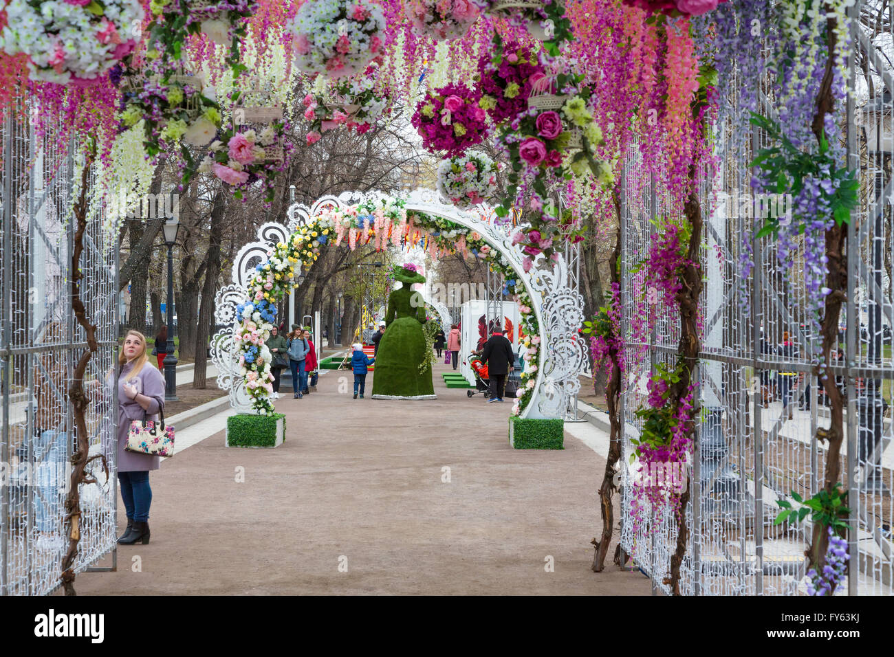 Moscow, Russia. 22 April, 2016. The opening of the Moscow Spring ...