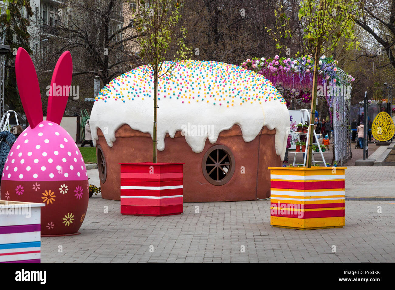Moscow, Russia. 22 April, 2016. The opening of the Moscow Spring ...