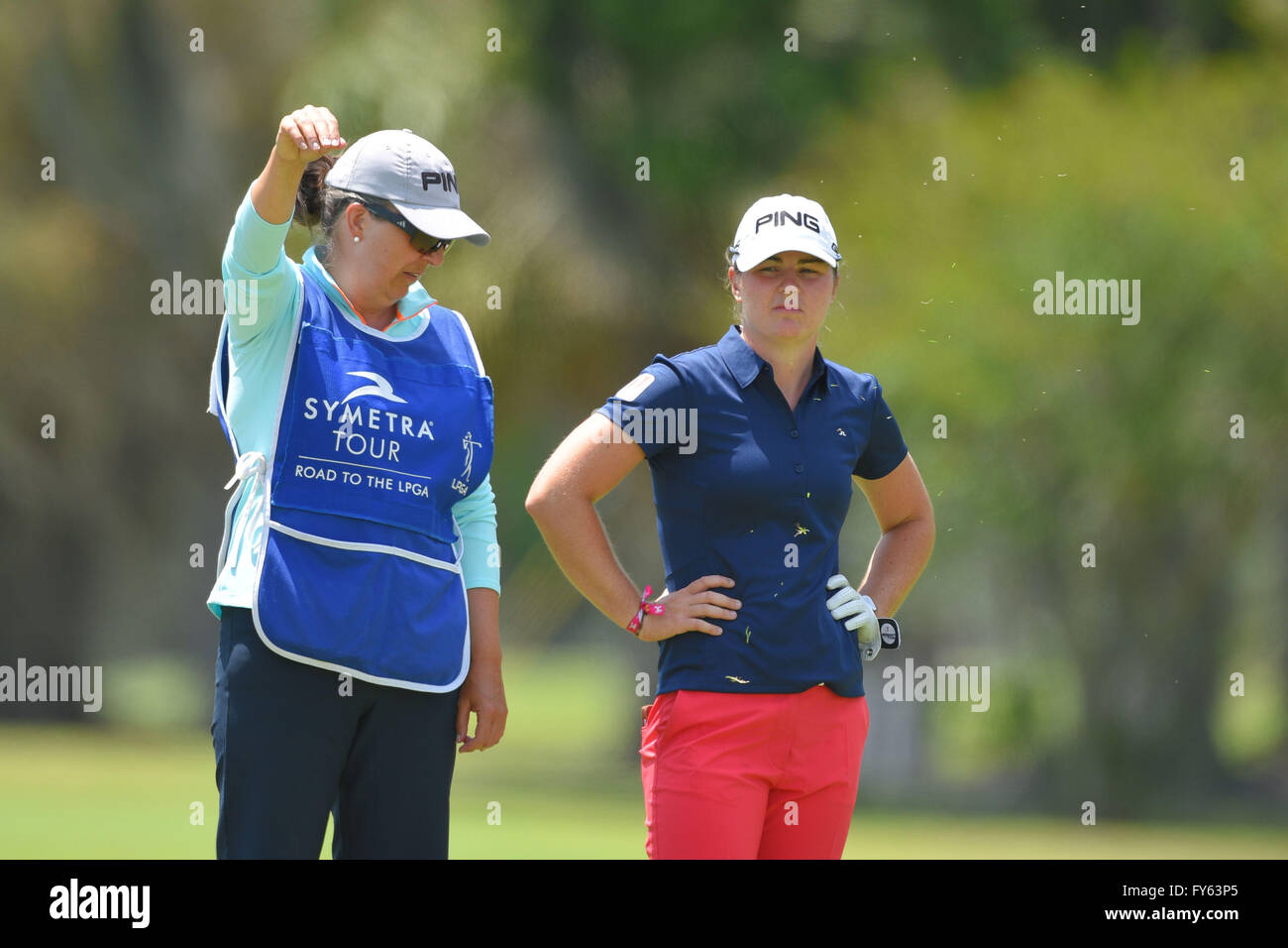 Sarasota, Florida, USA. 22nd Apr, 2016. Isi Gabsa during the first ...