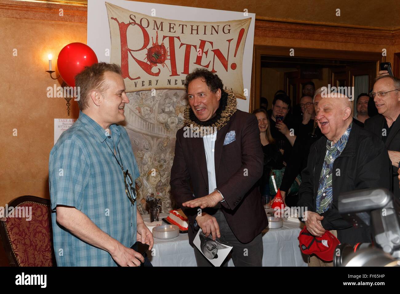 New York, NY, USA. 22nd Apr, 2016. Wayne Kirkpatrick, Kevin McCollum in ...