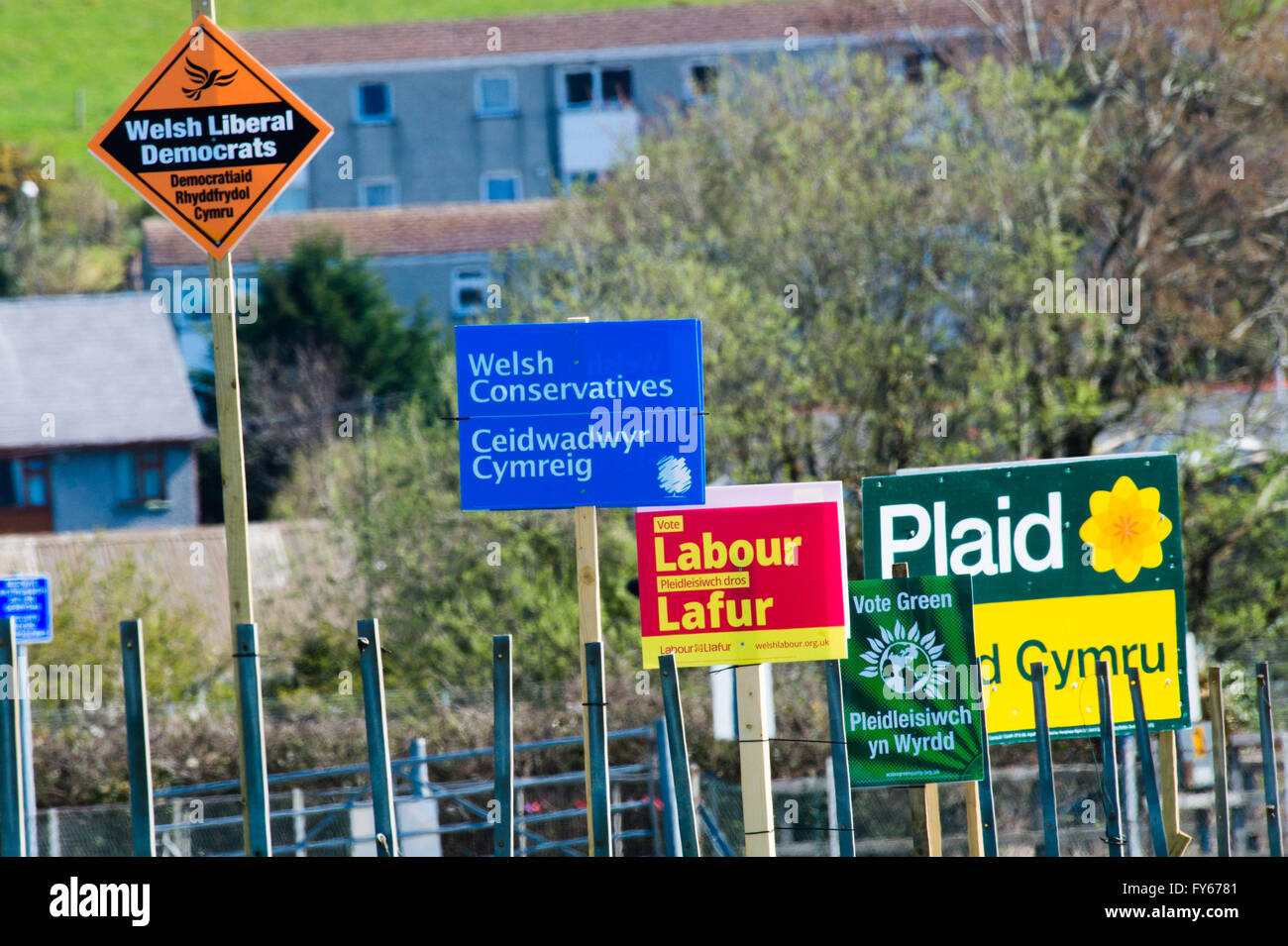 Welsh political posters hi-res stock photography and images - Alamy