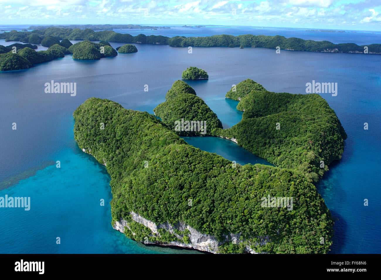 Aerial view koror palau micronesia hi-res stock photography and images ...