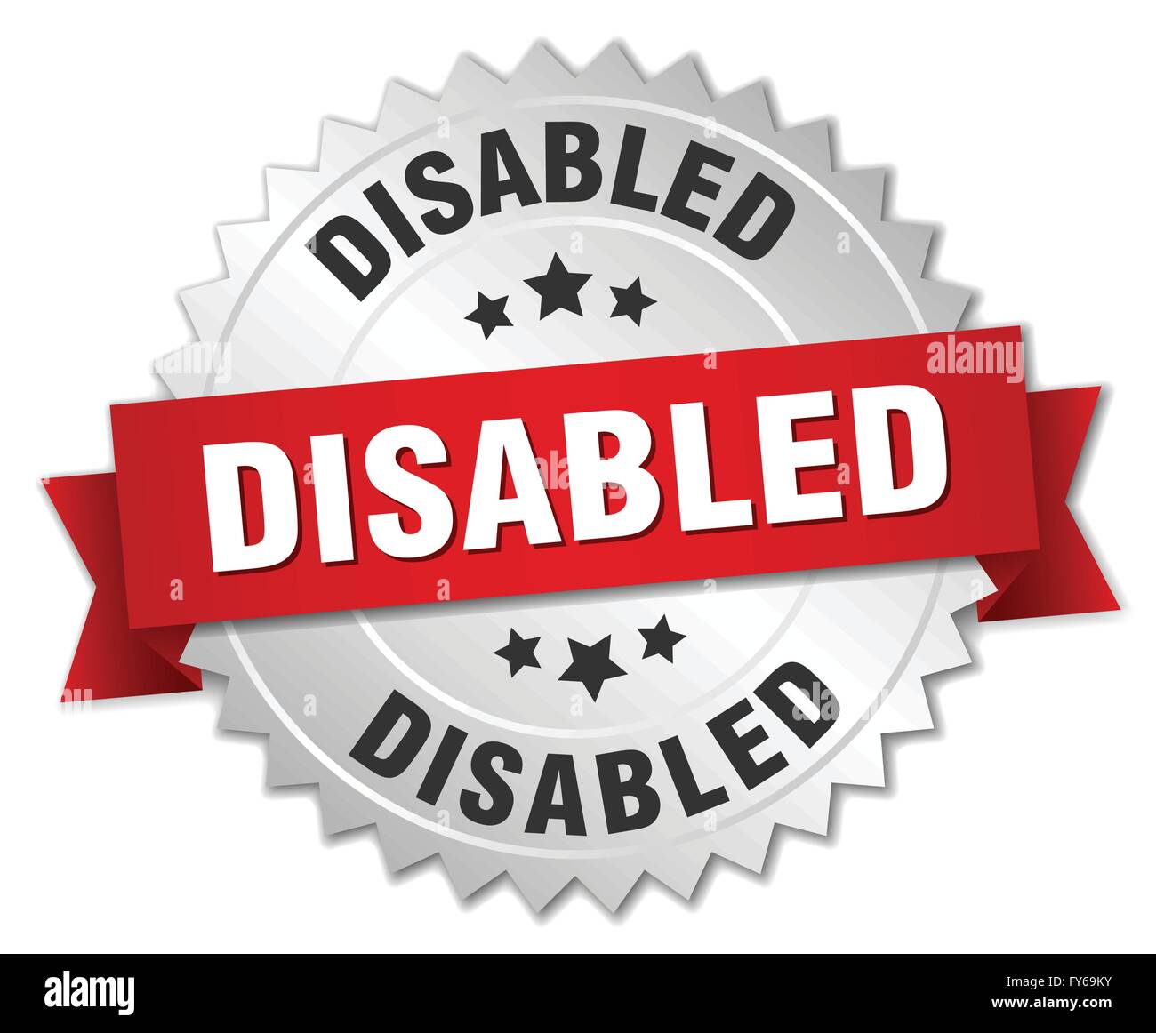 Disabled badge sign Stock Vector Images - Alamy