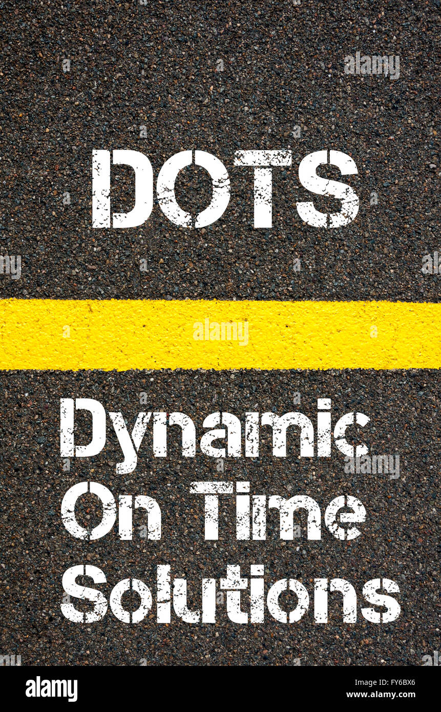 Concept image of Business Acronym DOTS Dynamic On Time Solutions ...
