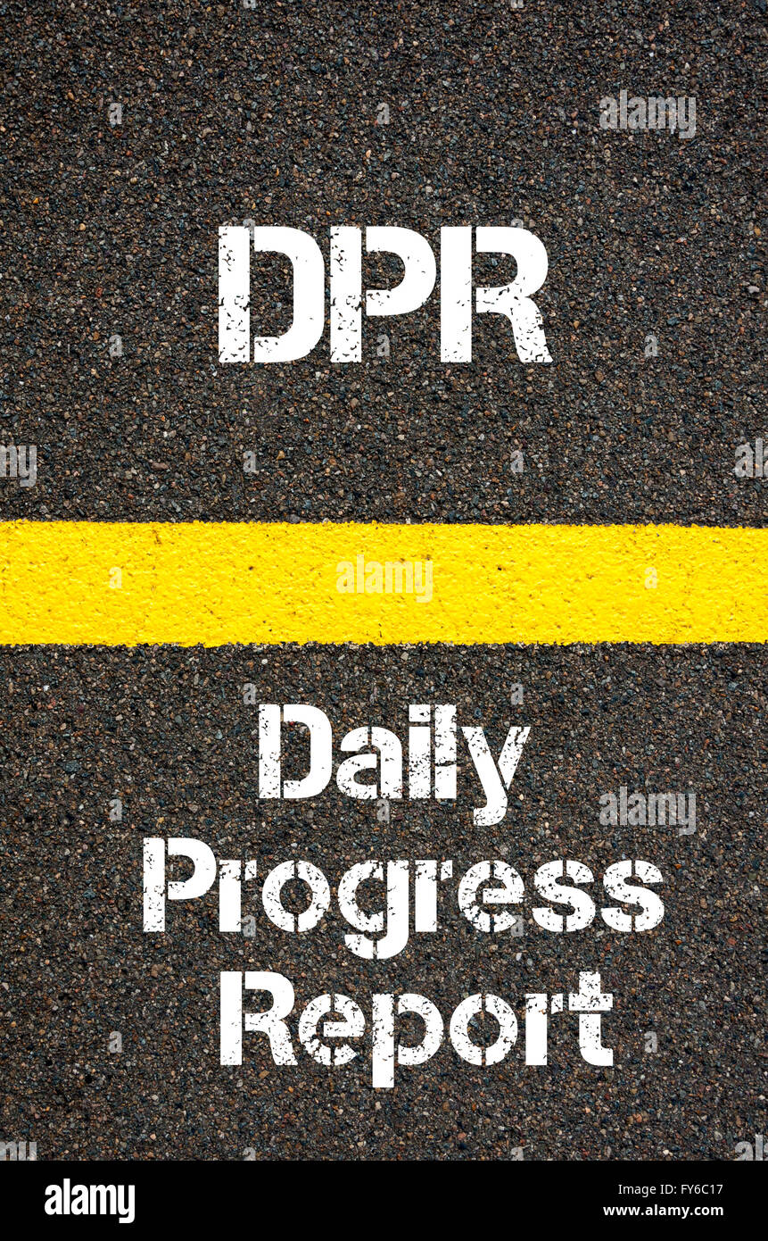 Daily progress hi-res stock photography and images - Alamy