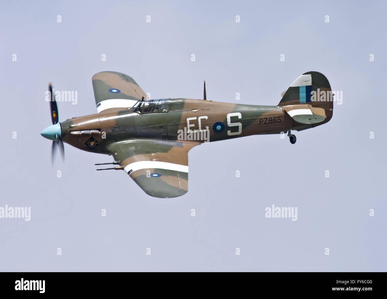 Hawker Hurricane, PZ865 during a display Stock Photo - Alamy