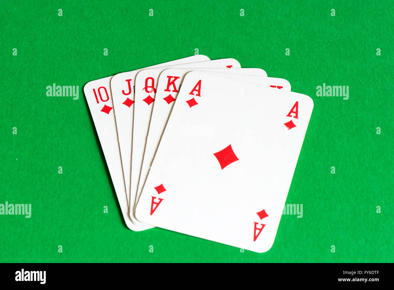 Playing cards on table hi-res stock photography and images - Alamy