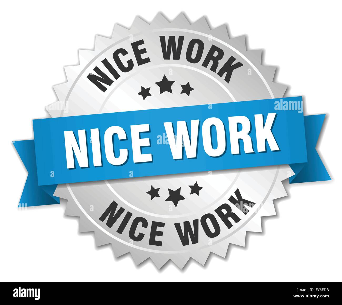 Nice work seal Stock Vector Images - Alamy
