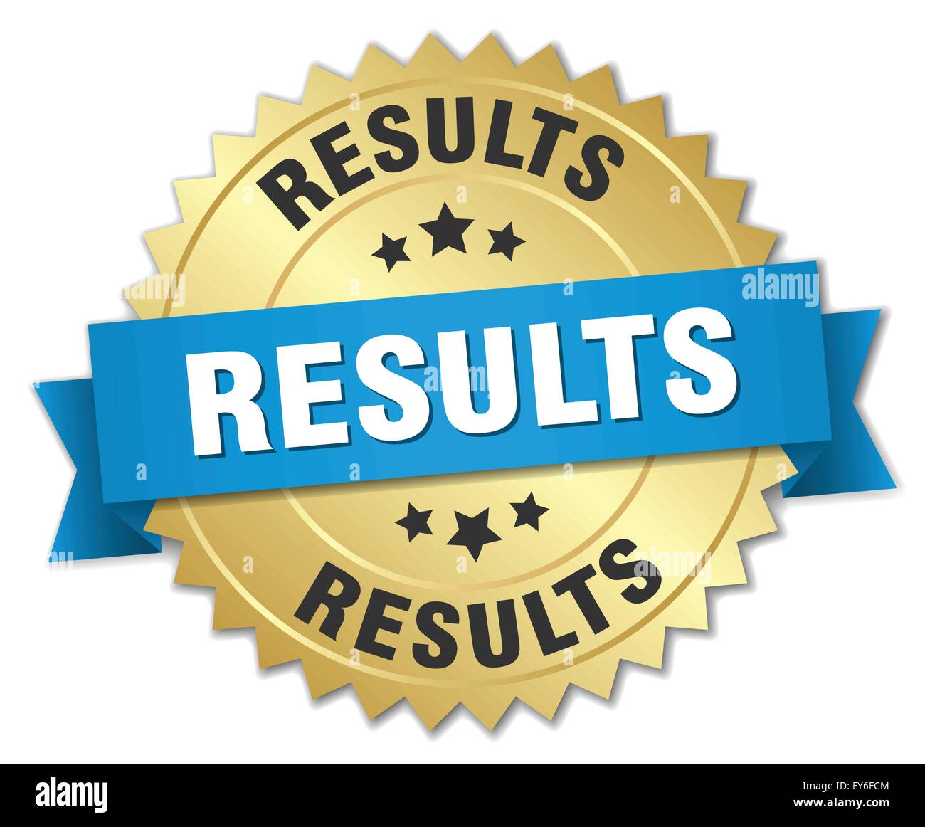 results 3d gold badge with blue ribbon Stock Vector Image & Art - Alamy