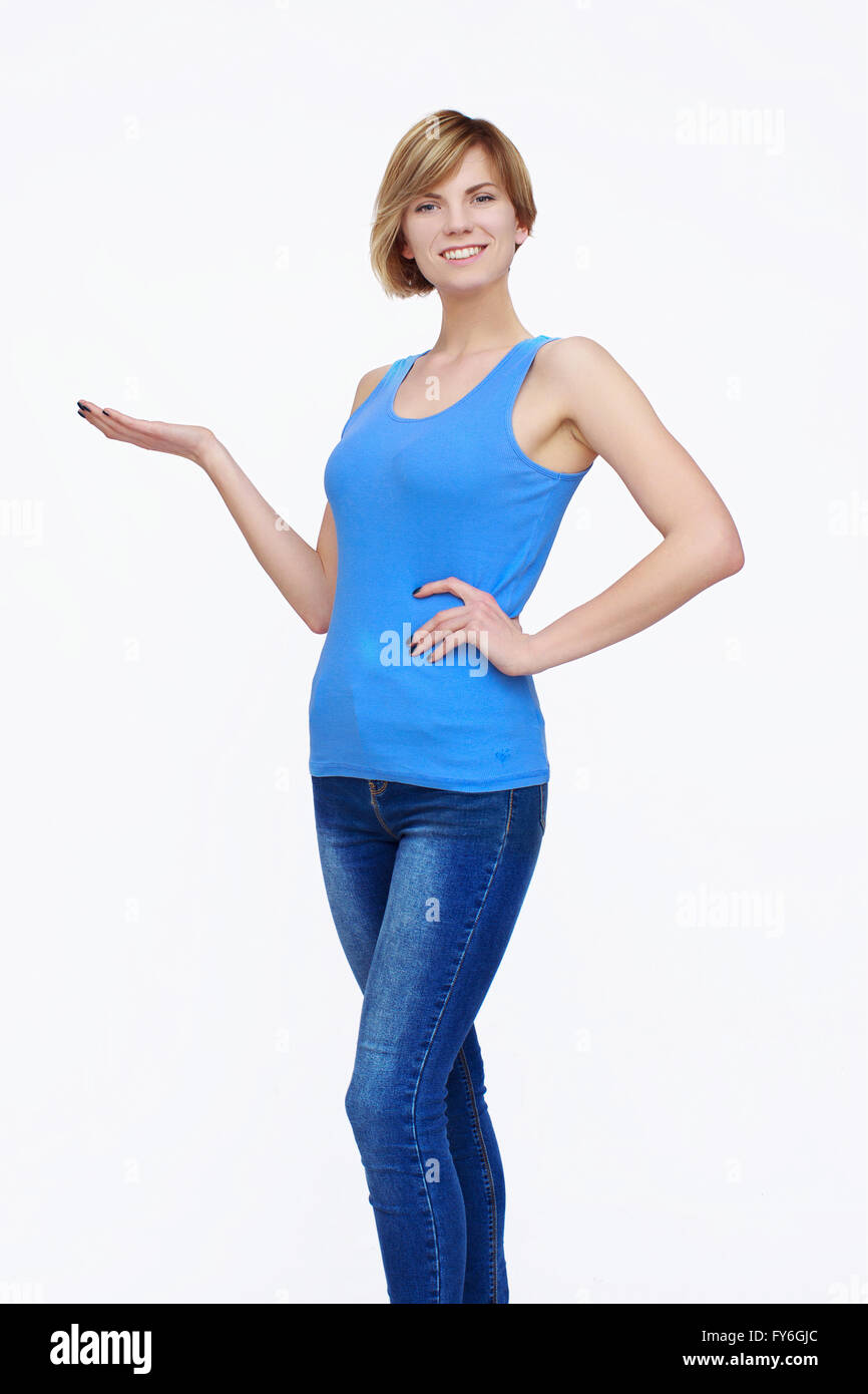 Woman holding the palm hi-res stock photography and images - Alamy