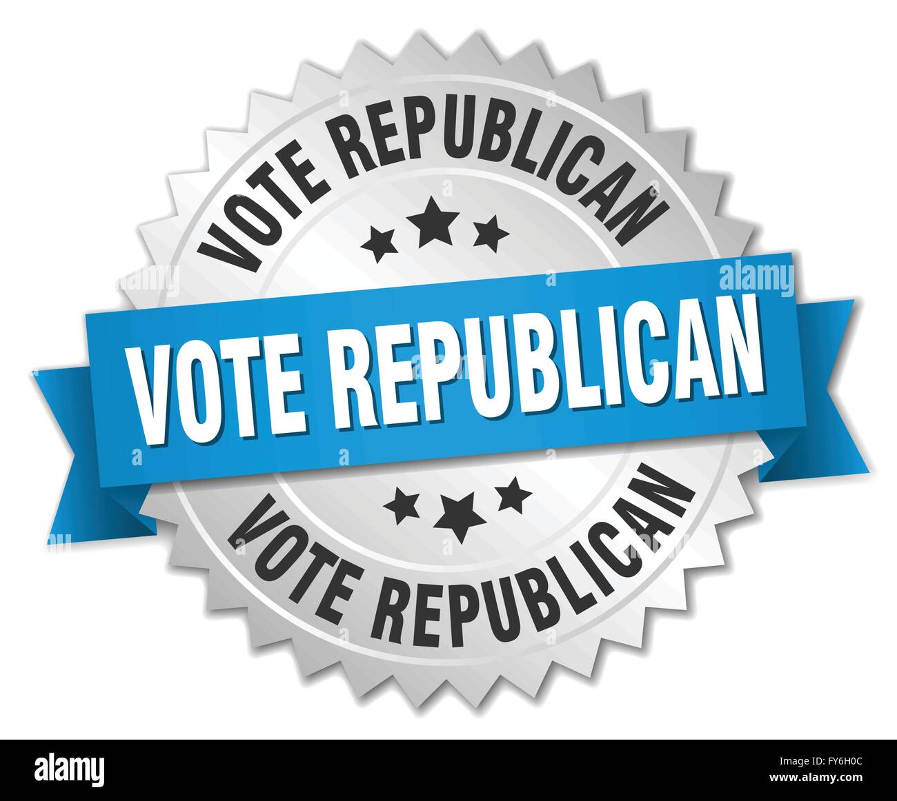 Vote republican ribbon label hi-res stock photography and images - Alamy